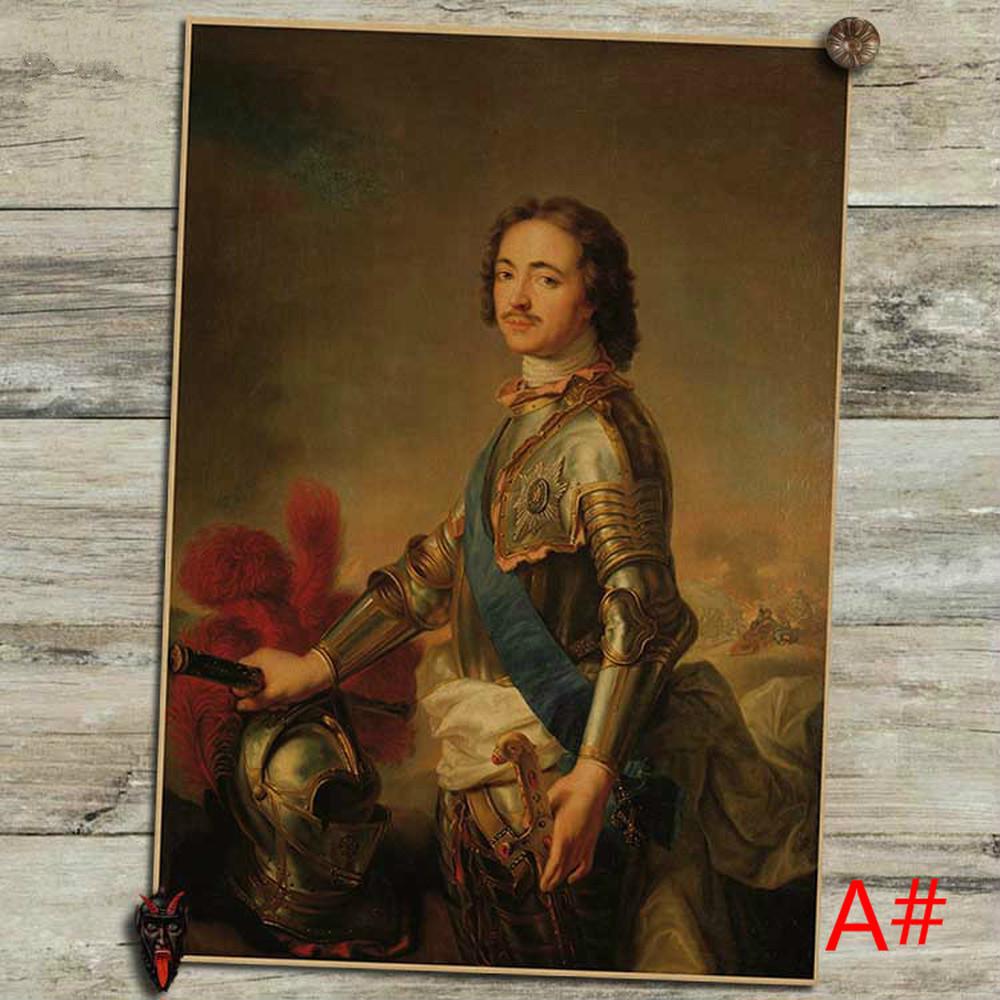 Peter The Great Russian Tsar Vintage Kraft Paper Poster Decorative ...