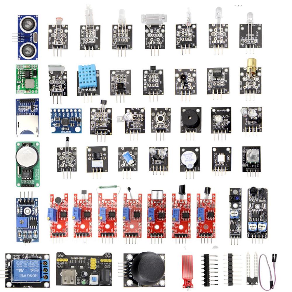 Buy 45 In 1 Sensor Module Kit for Arduino UNO R3 MEGA Nano Raspberry Pi ...