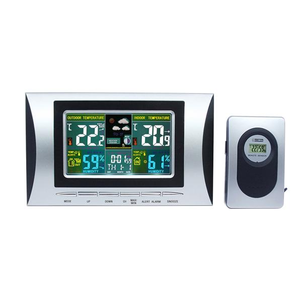 Buy Wireless Digital Weather Forecast Station Alarm Clock LCD Display ...