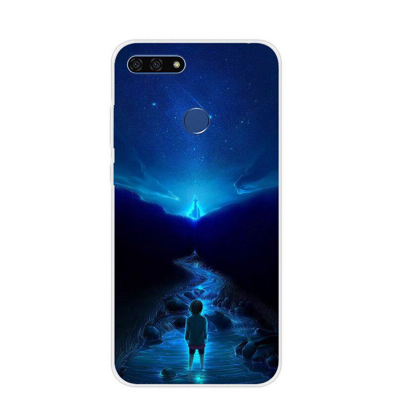 Buy For Huawei honor 7A pro Case Soft Silicone TPU Cover Phone Case ...