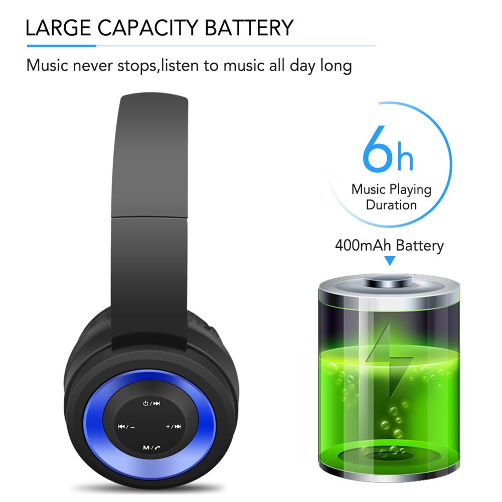 Buy TR905 Buetooth 5.0 Headphones Wireless Foldable Headset Support TF ...