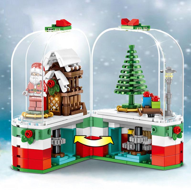 Buy Merry Christmas Theme Gift Santa Claus Elk Educational Building ...