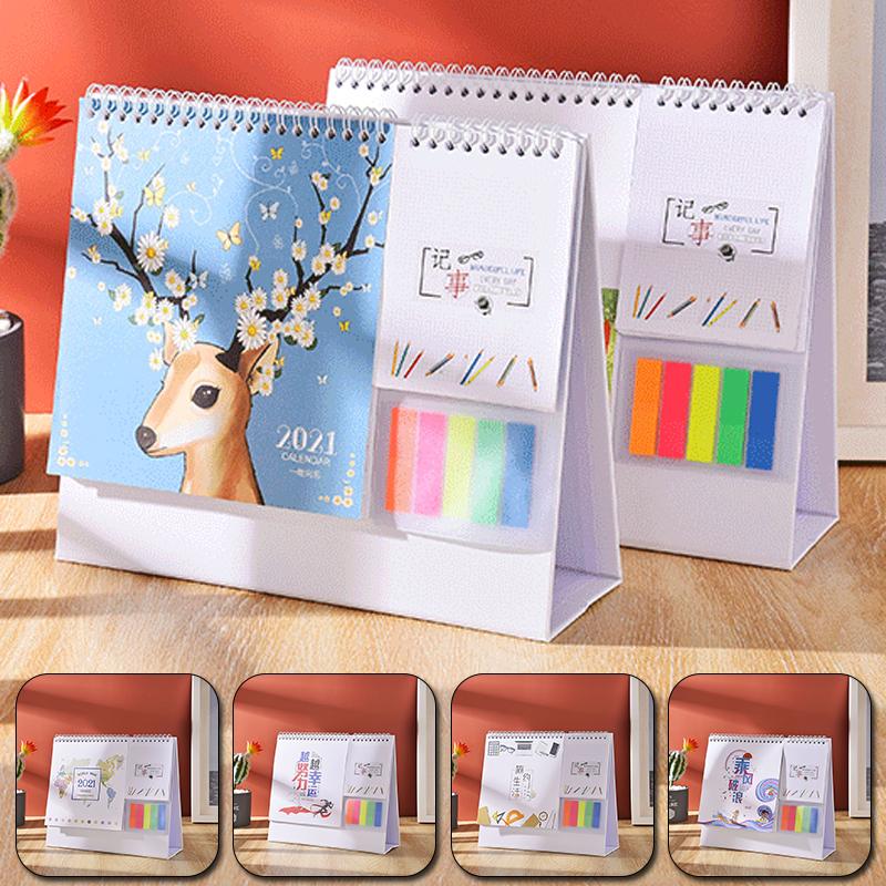 Buy 1PC Creative Timetable Planner Desk Calendar With Sticker Plan ...