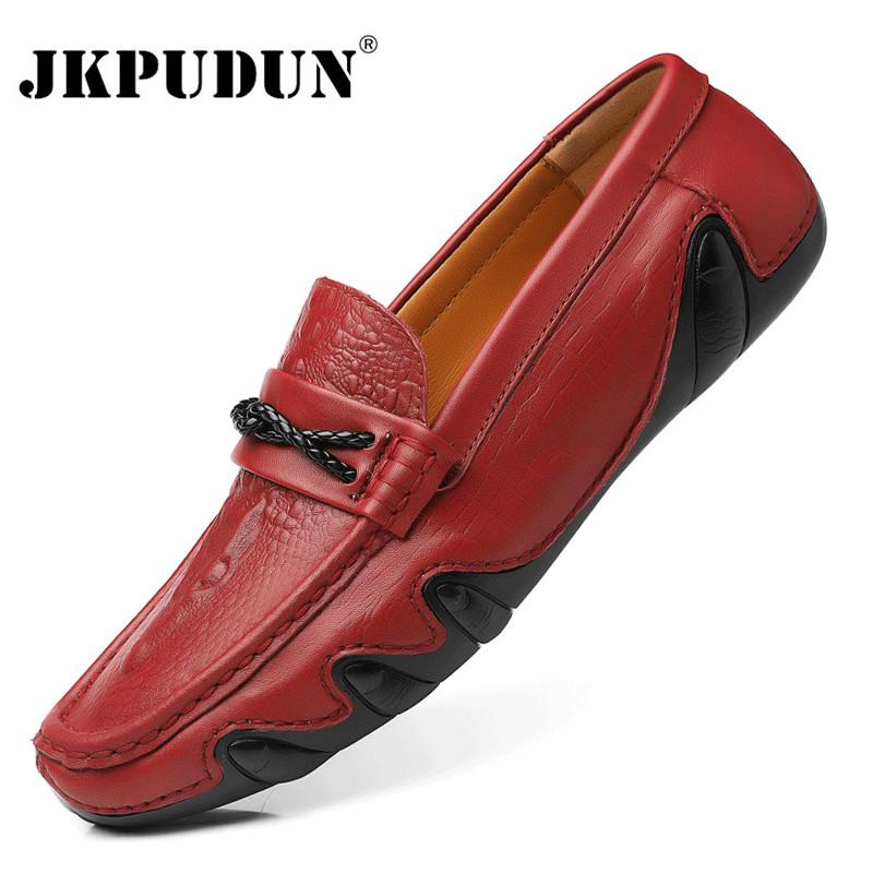 Buy Genuine Leather Men Shoes Casual Luxury Brand Mens Loafers ...