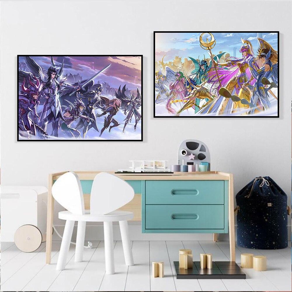 💰Kaufe Saint Seiya Anime Poster Athena Decorative Mural Hades ...