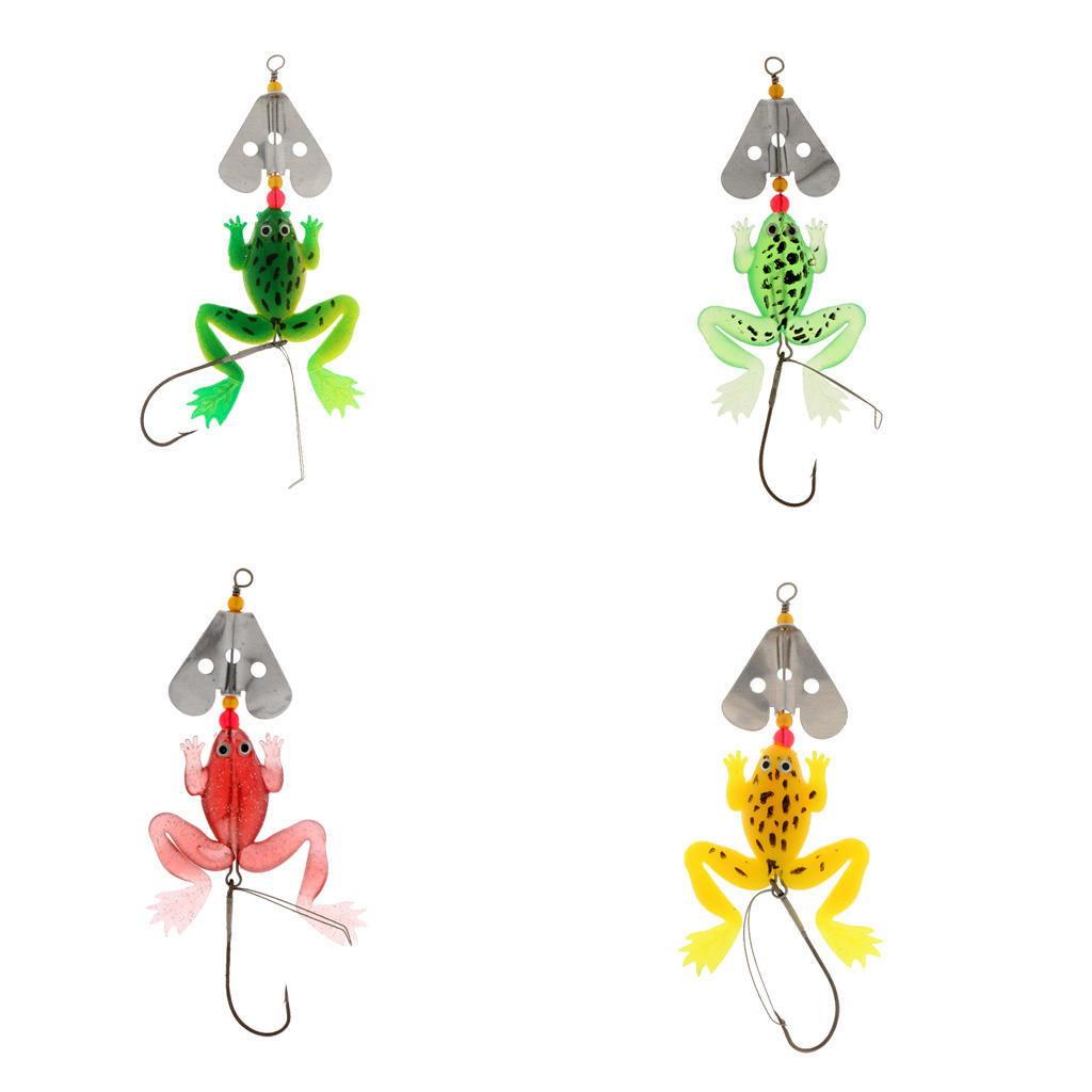 Buy Rubber Frog Soft Fishing Lures Bass Crank Bait Sinking Lure Deep ...