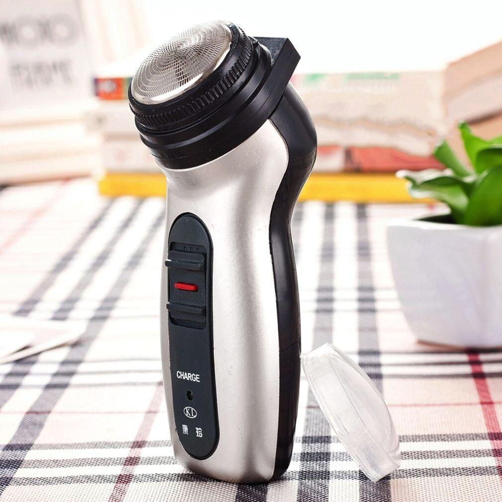 Buy Dual Use Men Shaver Rechargeable Stainless Steel Blade Rotating ...