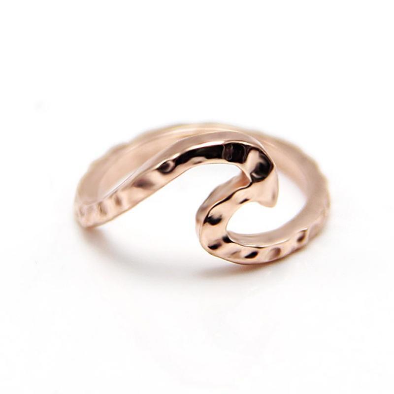 Buy Ocean Wave Ring Beach Ring Wedding Ring Bridesmaid. Minimalist ...