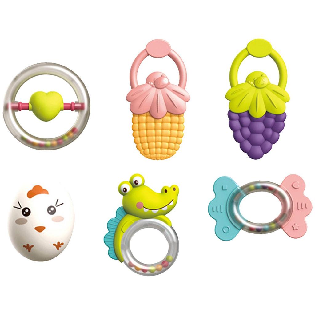 Toddler Rattle Toy | Infant Rabbit Teether Shaker Grab And Spin Rattles ...