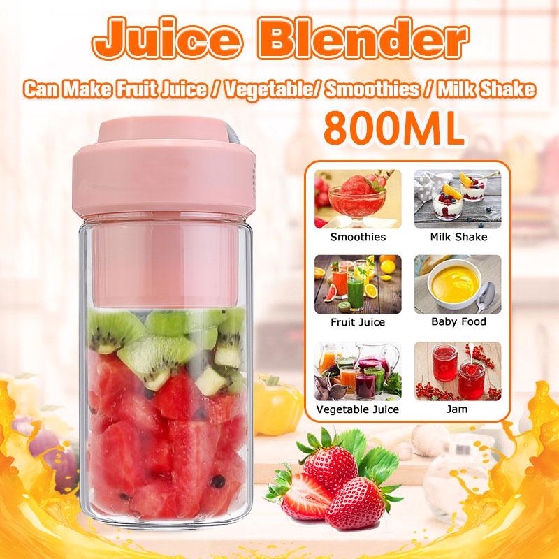 Buy 800ML Multi-functional Fruit Juice Mixer Blen-der Portable Electric ...