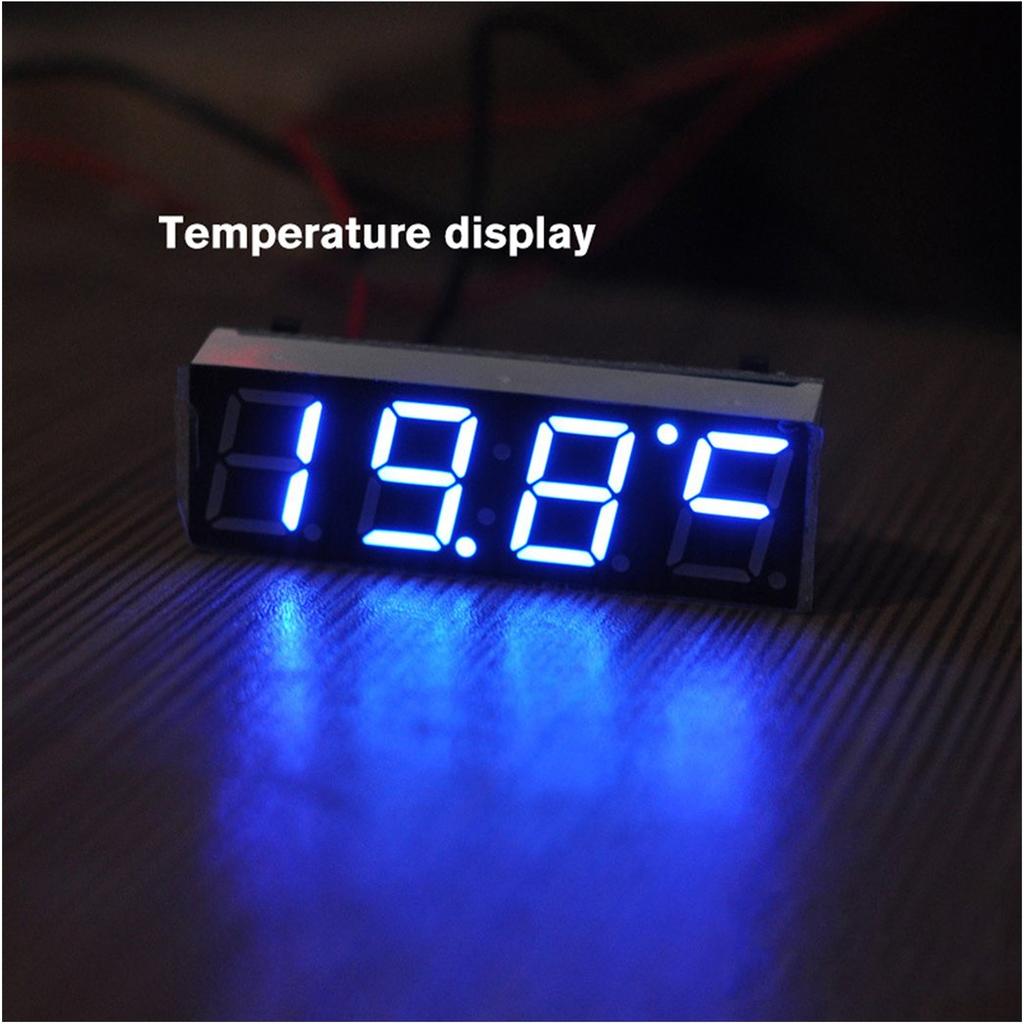 Buy SX 3 In 1 Digital LED Time Clock Temperature Voltage Module Voltmeter For Car at affordable ...