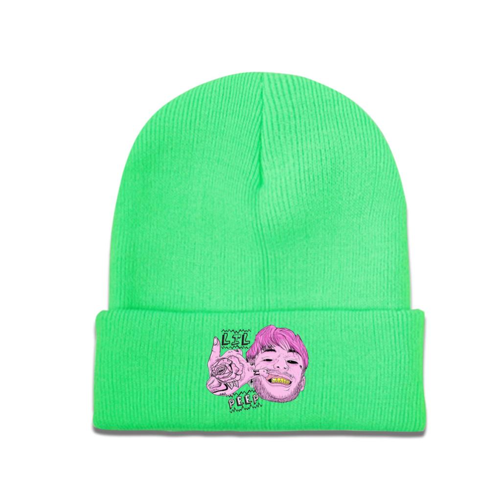 Buy Trap Lil Peep Hip-hop Rap Singer Knitted Caps for Women Unisex ...