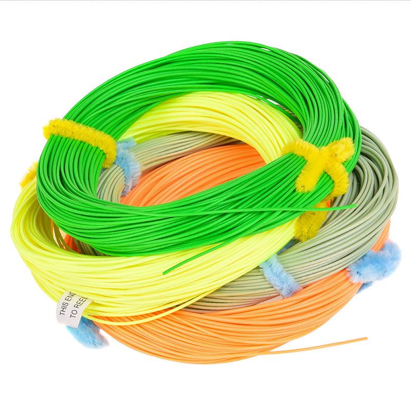 30m/100ft Tapered Leader Weight Forward Floating Fly Fishing Line WF4F ...
