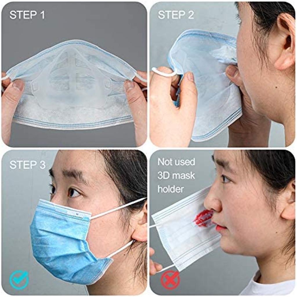 Satın alın Washable 3D Face Mask Inner Support Frame,Adjustable Ear ...