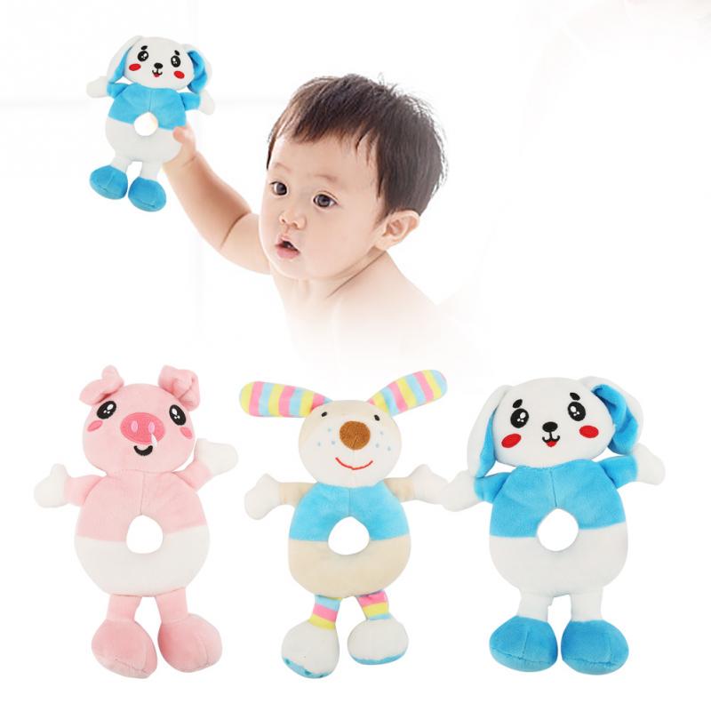 Buy Soft Newborn Infant Plush Hand Bell Baby Child Toy Rattle Sound ...