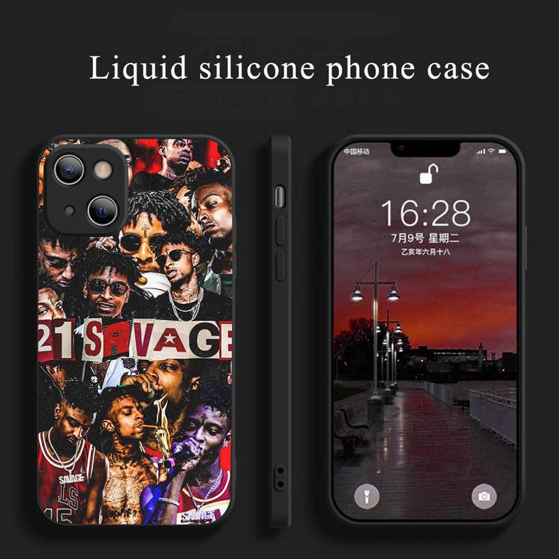 Buy pop 21 Savage rapper Phone Case For iphone 12 11 13 7 8 6 s plus x ...