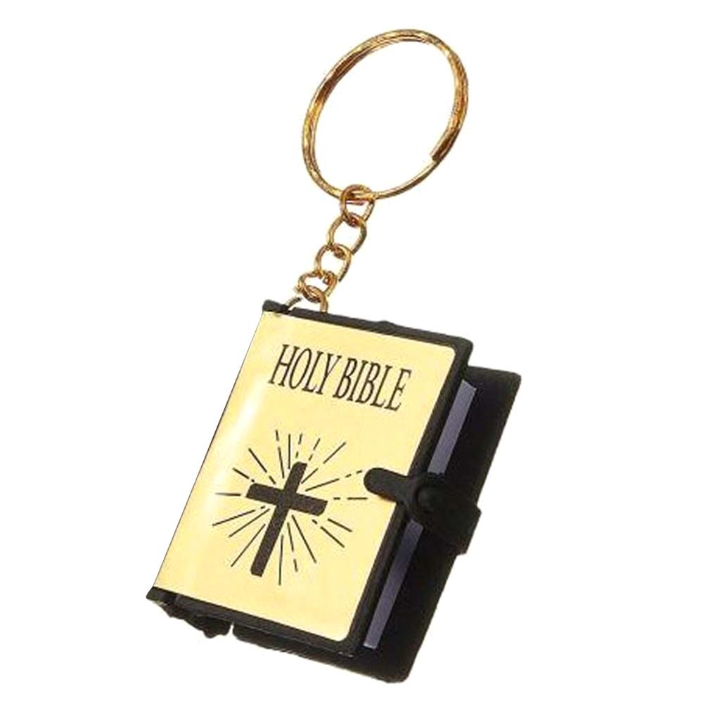 Buy English Version Mini Religious Christian Keychain Mini Book Key ...