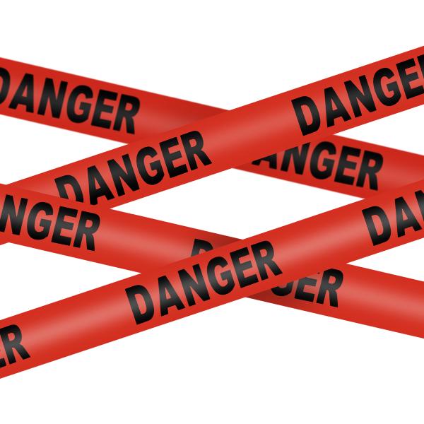 Buy UEETEK 1PC Danger Tape Practical Portable Roll for Safety Law ...