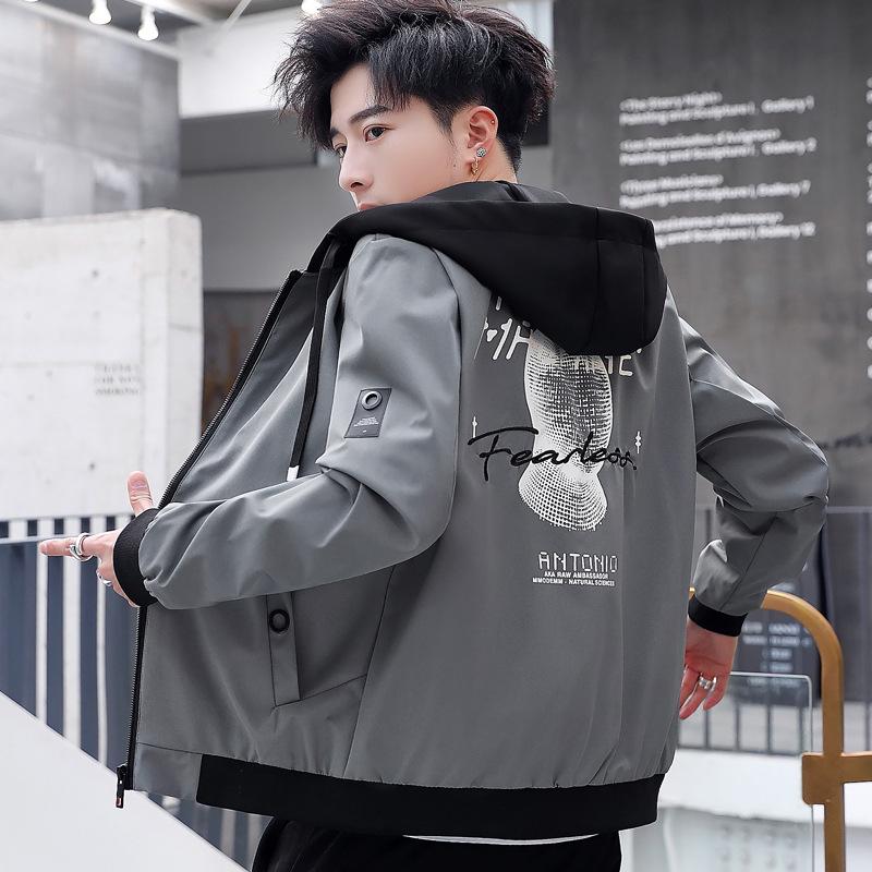 Buy Spring men's casual jacket hooded jacket at affordable prices ...