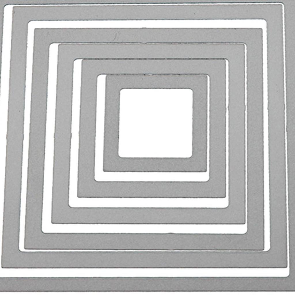1 Set Square Cutting Dies Stencils DIY Embossing Scrapbooking Album ...