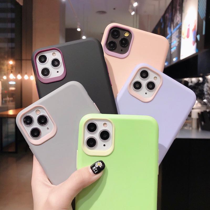 Solid color Matte Shockproof Soft Case Cover For iphone SE 2020 11 Pro MAX X XR XS 8 7 Plus ...