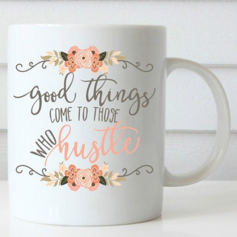 Buy Hustle Coffee Mug, Boss Mug, Gift for Boss, Office Mug ...