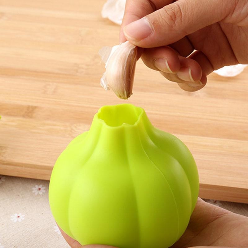 Creative Garlic Garlic Press Silicone Garlic Peeler Super Soft Peeled ...