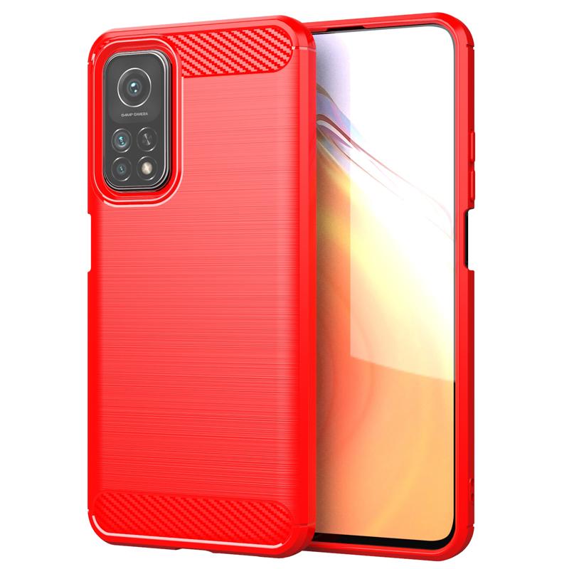 Buy Carbon Fiber Xiaomi Mi 10T Case Soft Back Cover Protective Mi 10T ...