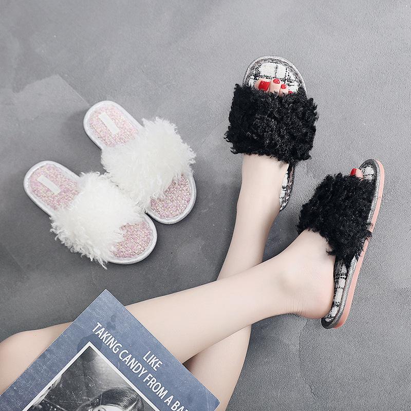 Buy Plush Indoor Slippers Women Cotton Warm Soft Home Shoes Winter Love ...