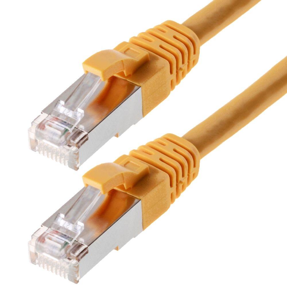 Buy Patchcable sf/utp cat 5e jaune 5m - patchcable avec schmalem ...
