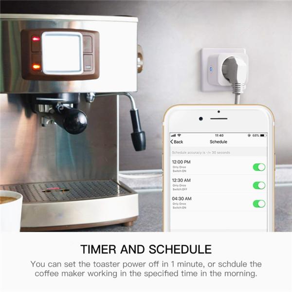 Buy EU Plug WIFI Wireless Remote Socket Smart Timer Plug Voice Control ...