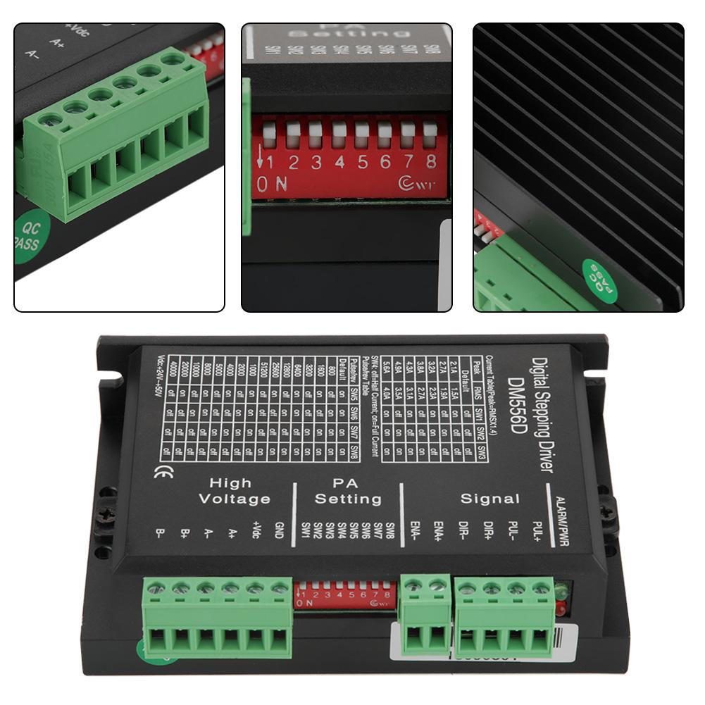 Buy DM556D 48V DC Two-phase High Power Stepper Motor Driver for CNC Router Milling at affordable ...