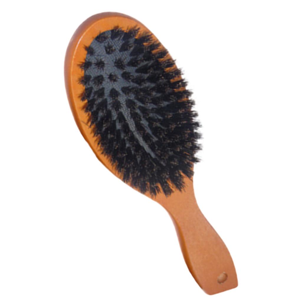 Buy Beauty and Health Tool Brown Lotus Wood Pig Bristle Comb Airbag Pig ...