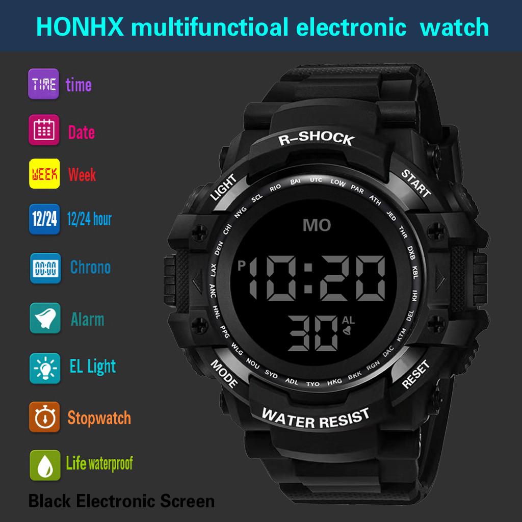 Buy HONHX Luxury Mens Digital LED Watch Date Sport Men Outdoor ...