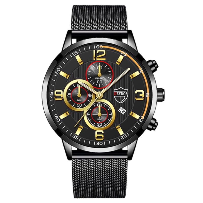 💰Cumpără Cool Mens Watches Men Business Stainless Steel Mesh Belt ...