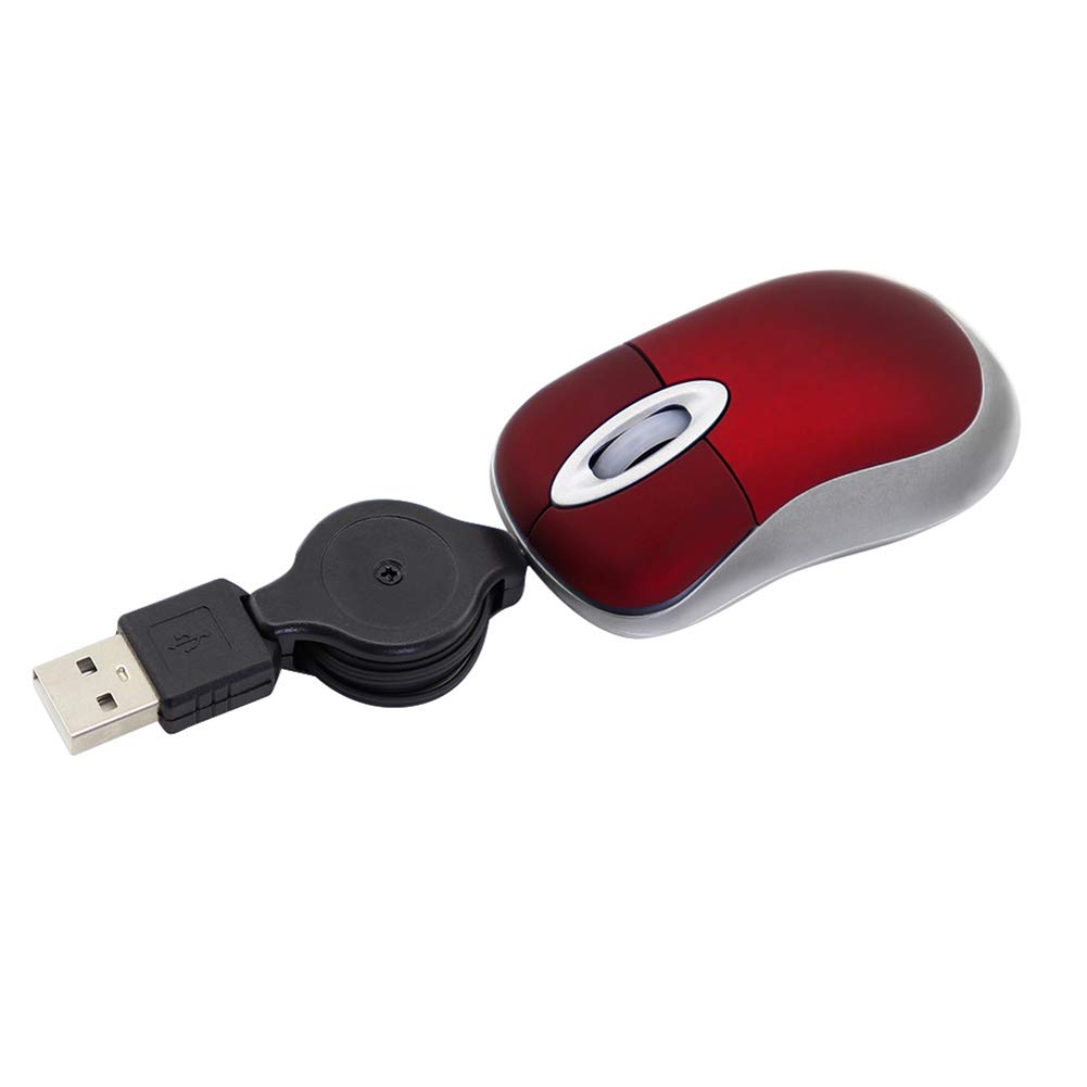 Купить DIWOSHE Ultra Small Mouse USB Wired 3 Button Retractable ...