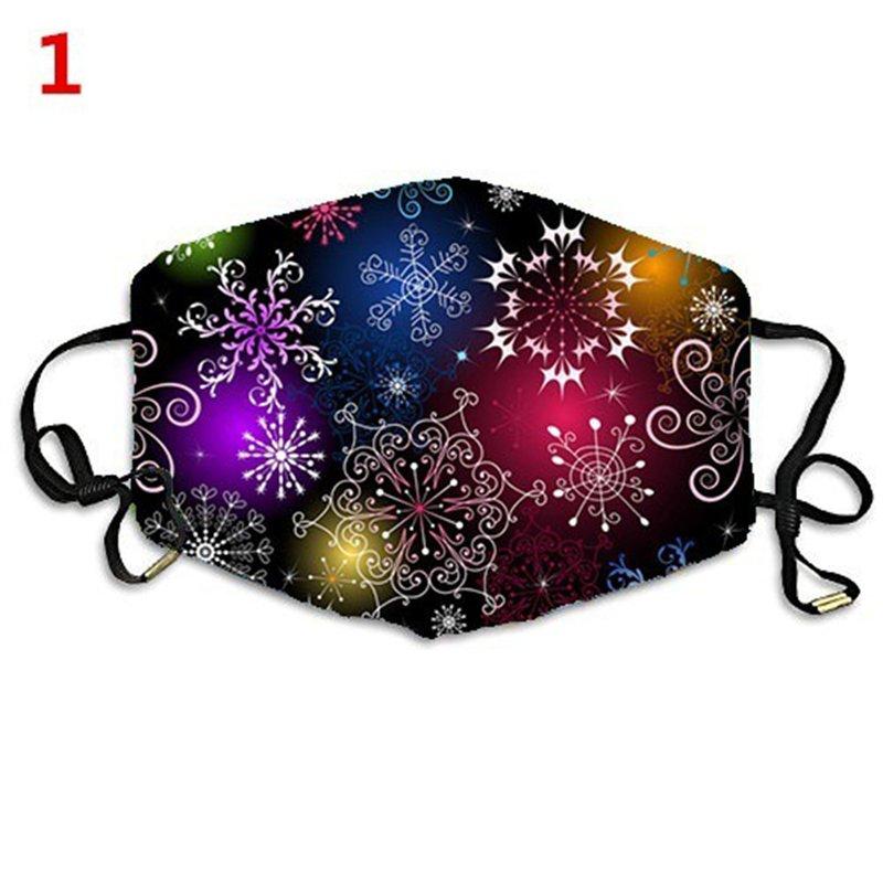 Buy KC Christmas Windproof 3D Mask Cartoon Funny Washable Face Mask ...