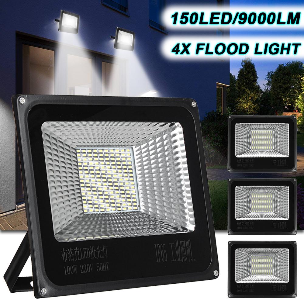 Buy 150 LED FloodLight 100W 900LM Reflector LED Flood Light Waterproof ...