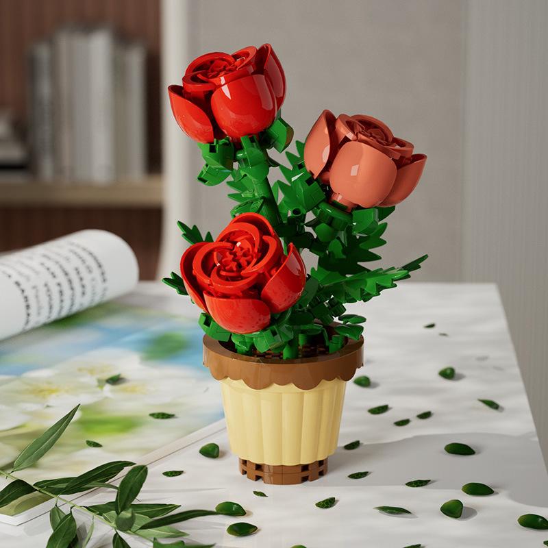 Buy Chao Le Chuang Immortal Flower Building Blocks: Educational Toy ...