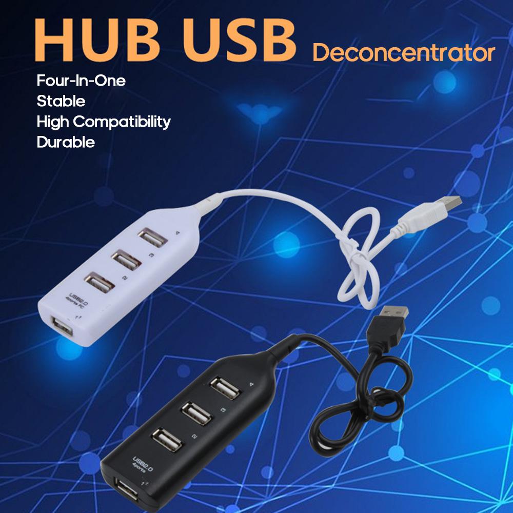 Buy Portable Mini Usb2.0 Port Four-In-One Hub Strip Type Deconcentrator ...