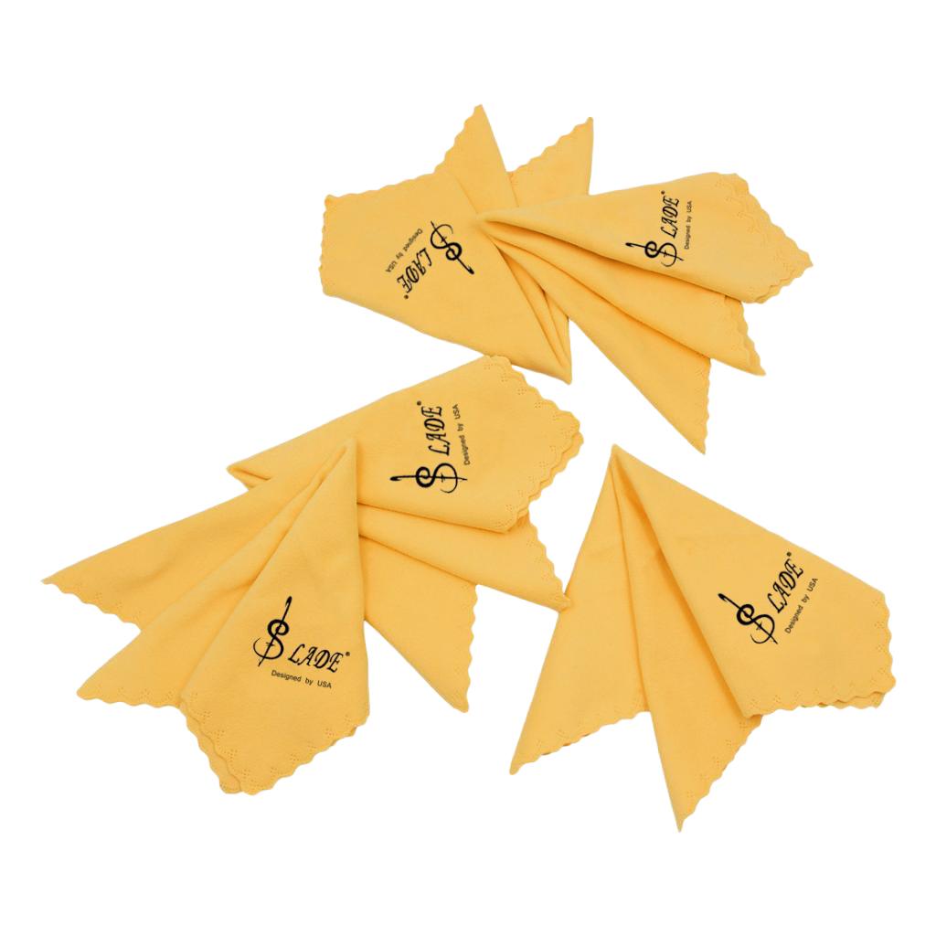 Buy 5Pcs Cleaning Polish Wipe Cloth for Musical Instrument Guitar ...
