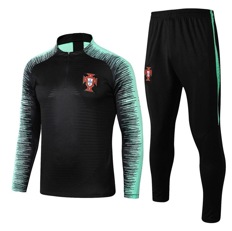 Buy Portugal Adult and Children's Soccer Training Clothes Long Sleeve C ...