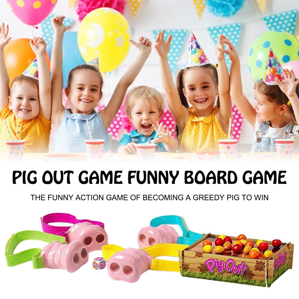 Pig Out Game, klassisches Familienspielzeug, lustiges Partyspiel für ...