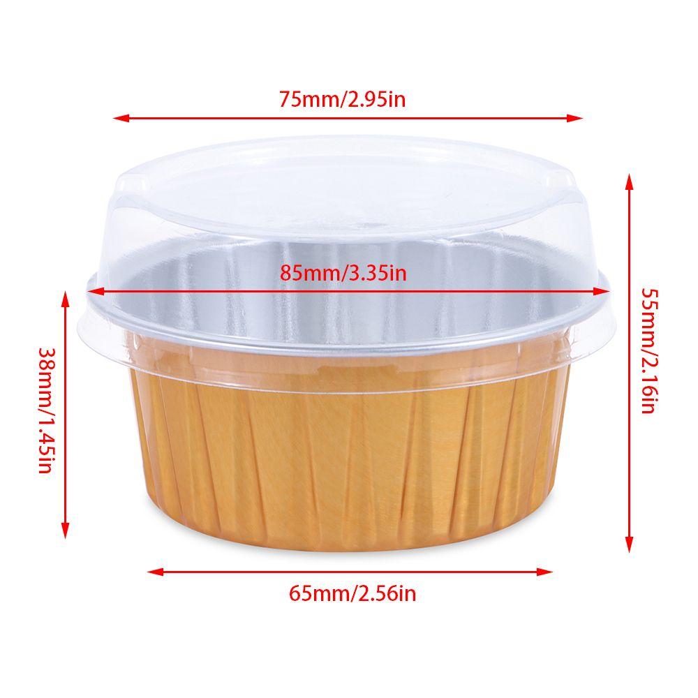 Party Bakeware Pudding Cup Aluminum Foil Baking Cups Cupcake Cup with ...