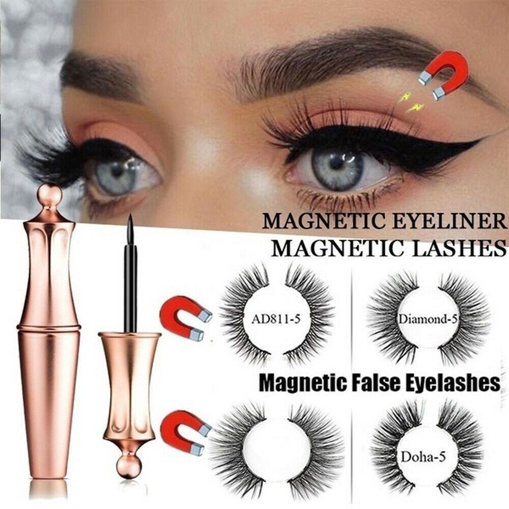 Buy Magnetic Liquid Eyeliner With Magnetic False Eyelashes Waterproof ...