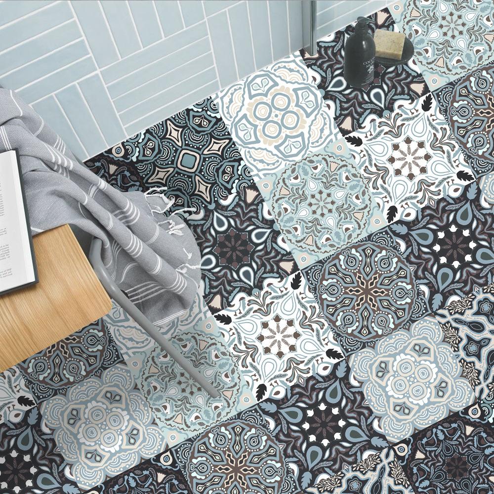 Buy 10pcs/set Retro Simulation Ceramic Tile Paste Home Renovation ...