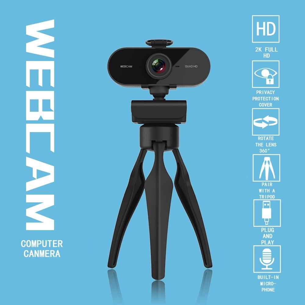 B1 4 Million Pixels 2K Resolution HD 1080P 360 Degrees Rotation Webcam ...