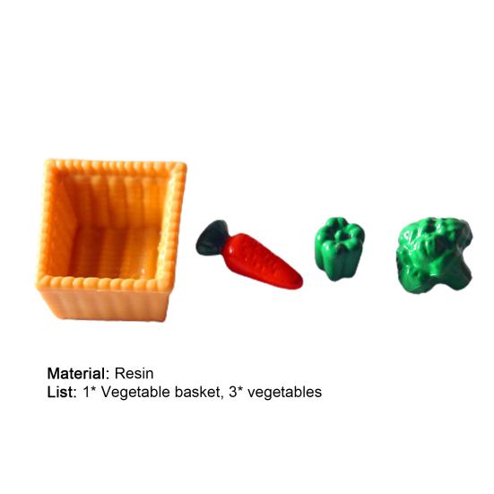 Buy 4Pcs Miniature Vegetables Resin Play Model DIY Exquisite Pretend ...