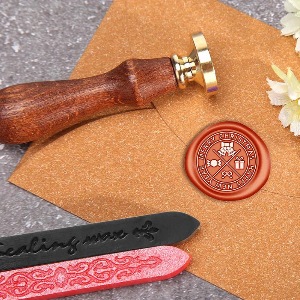 Cheap 25mm Christmas Wax Seal Stamp Cartoon Head DIY Retro Sealing ...