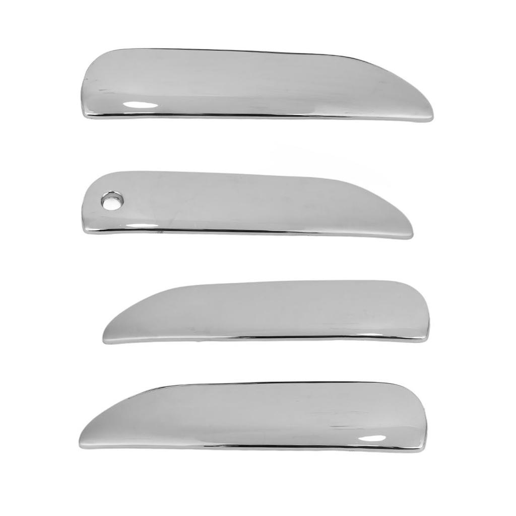 Buy 4pcs Exterior Door Handle Cover ABS Chrome Waterproof Silver ...